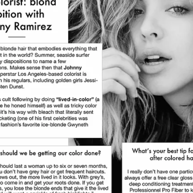The Colorist: blond ambition with Johnny Ramirez ~ Fab Beauty - Johnny ...
